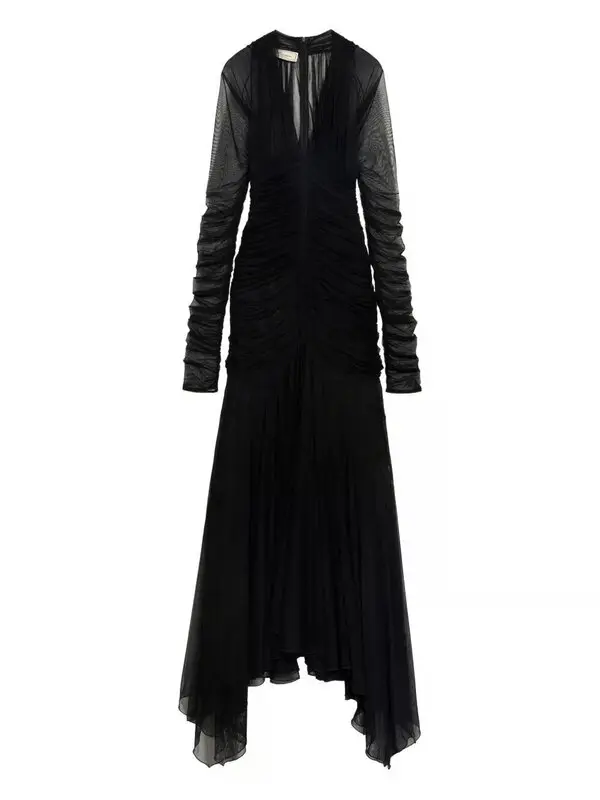 Blumarine Ruched Tulle Dress