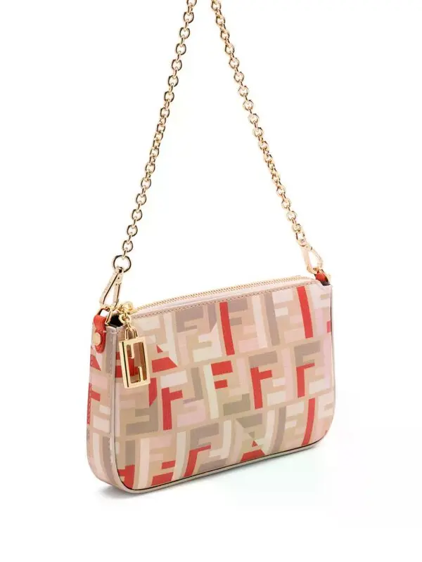 Fendi Ff-motif Shoulder Bag - Neutrals