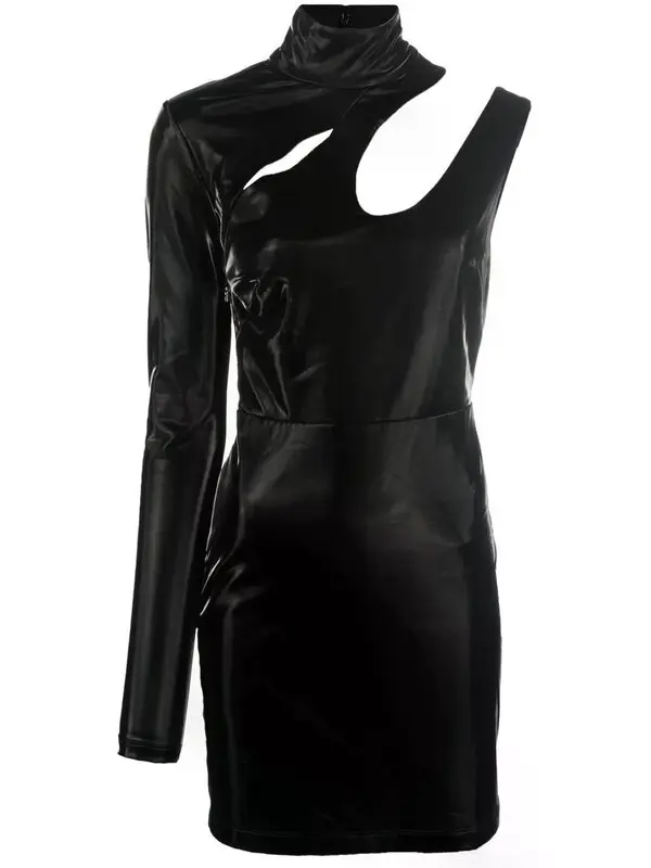 ROTATE BY BIRGER CHRISTENSEN Asymmetric One-sleeve Mini Dress