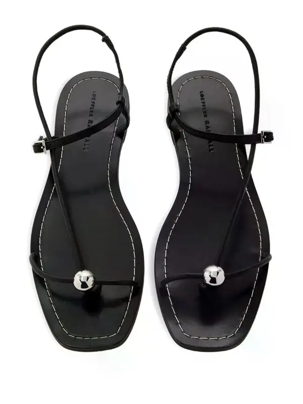 LOEFFLER RANDALL Lara Leather Ball-embellished Sandals