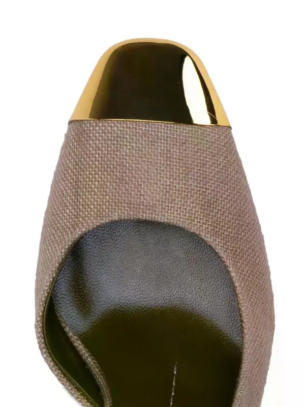 MARIA LUCA 90mm Slingback Metal-toe Pumps