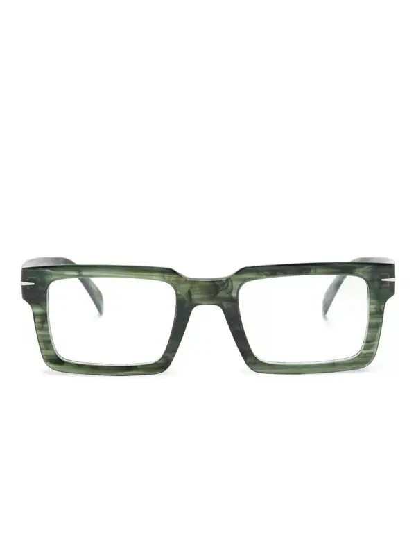DB EYEWEAR BY DAVID BECKHAM Rectangle Frame Glasses - Green