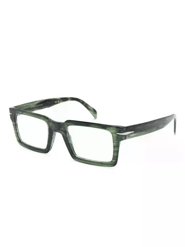 DB EYEWEAR BY DAVID BECKHAM Rectangle Frame Glasses - Green
