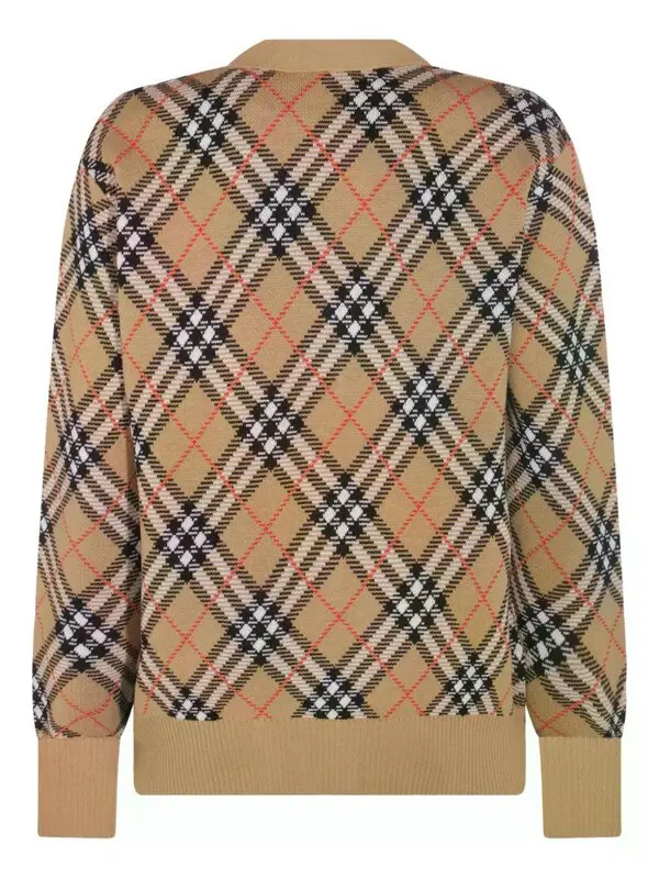 Burberry Checked Cardigan