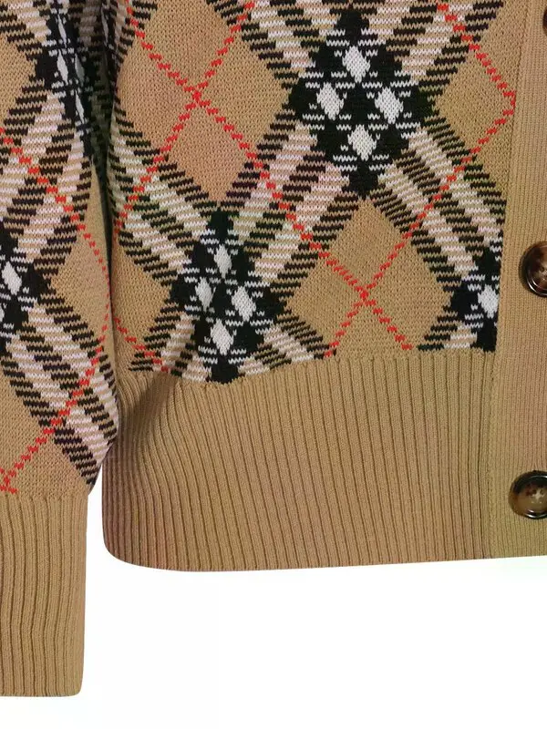 Burberry Checked Cardigan