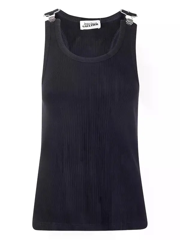 JEAN PAUL GAULTIER Logo-engraved Button Top