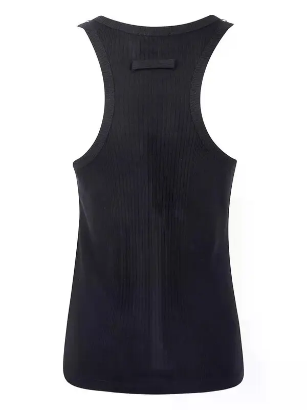 JEAN PAUL GAULTIER Logo-engraved Button Top