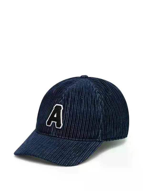 AAPE BY *A BATHING APE® A-logo Corduroy Baseball Cap - Blue