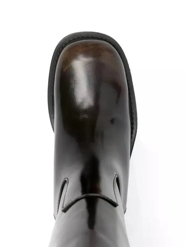 ALOHAS 40mm Calf Leather Biker Boots