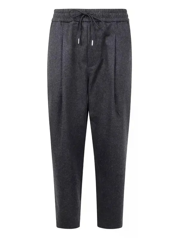 Drole De Monsieur Pleated Drawstring Trousers