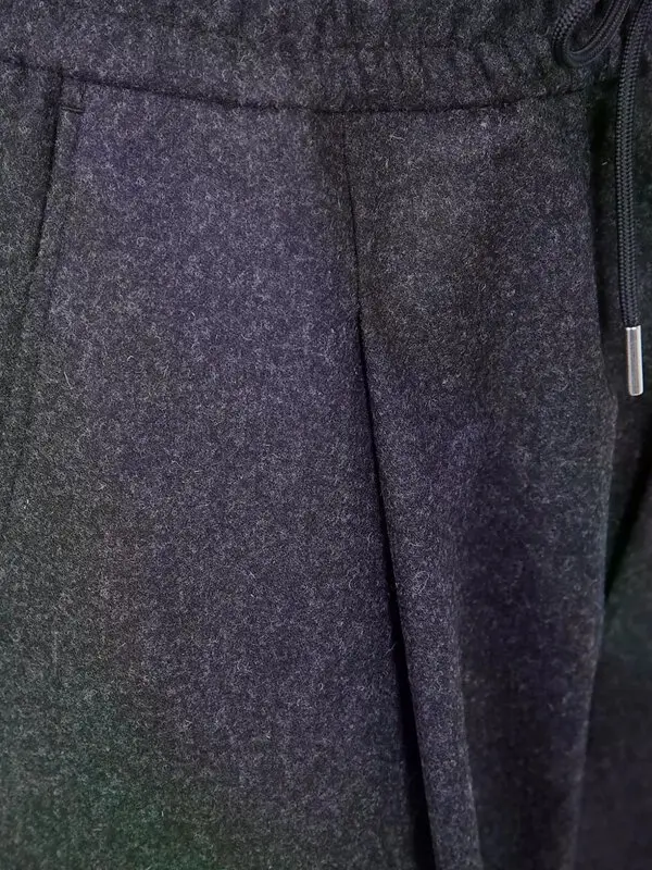 Drole De Monsieur Pleated Drawstring Trousers