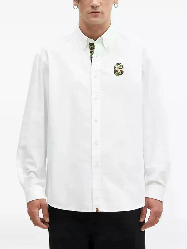 A BATHING APE Abc Camo One Point Shirt - White