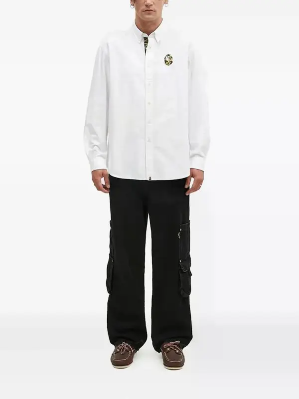 A BATHING APE Abc Camo One Point Shirt - White