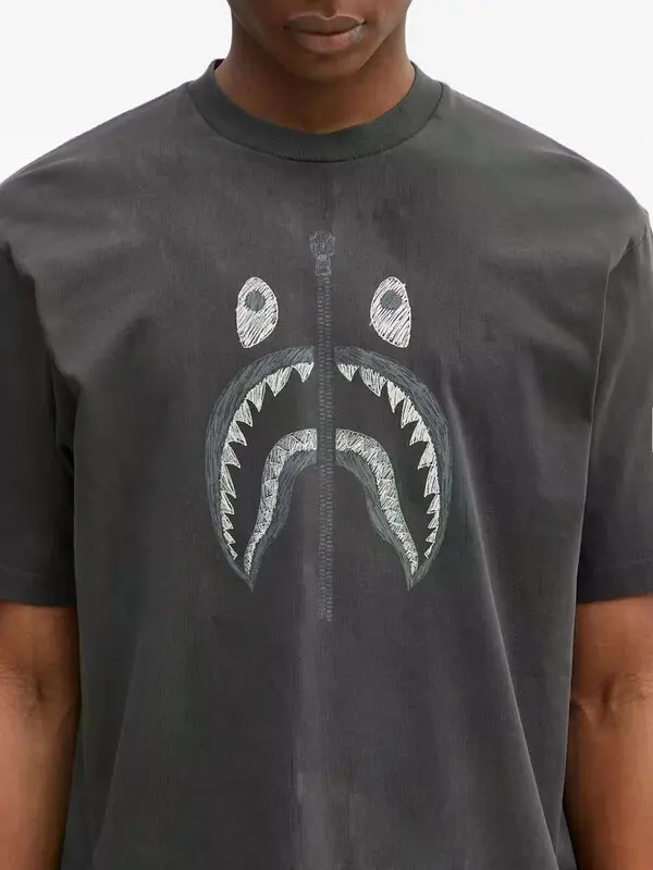 A BATHING APE Shark-head T-shirt