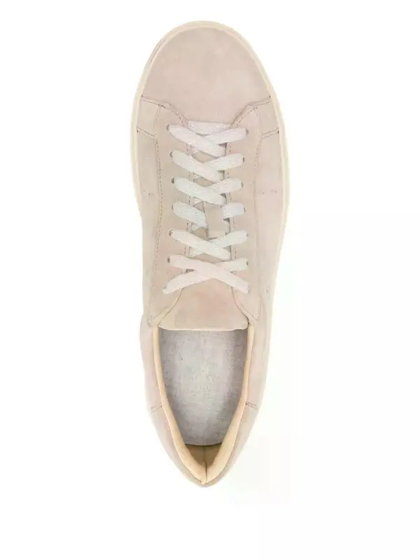 Eleventy Suede Leather Trainers - Neutrals