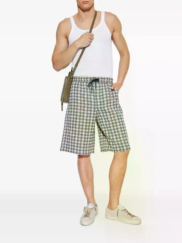 Amiri Geometric Pattern Shorts