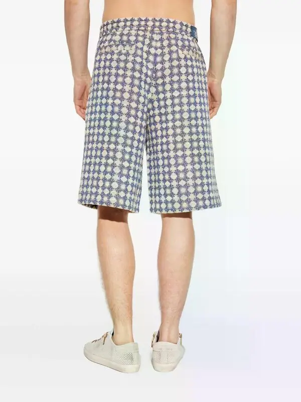 Amiri Geometric Pattern Shorts