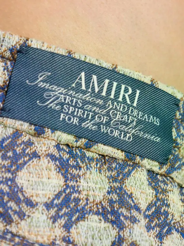 Amiri Geometric Pattern Shorts