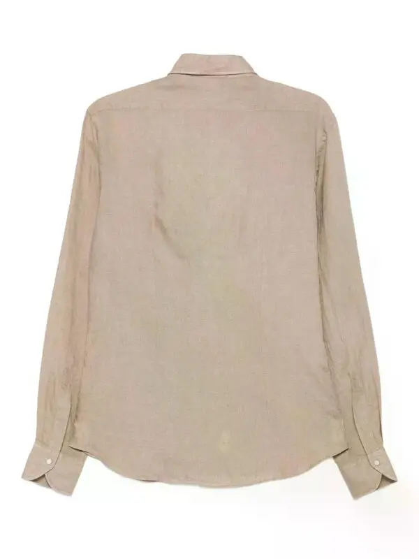 DELL'OGLIO Long-sleeve Linen Shirt