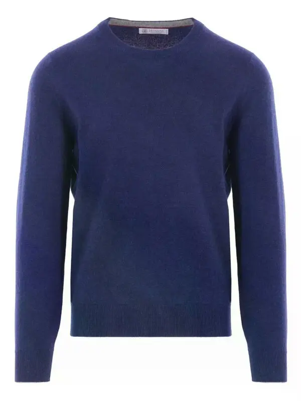 Brunello Cucinelli Round-neck Cashmere Sweater - Blue