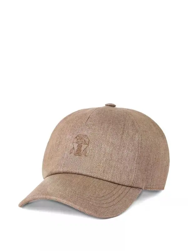 Brunello Cucinelli Logo-embroidered Cap - Neutrals