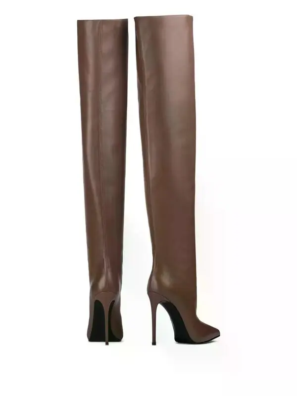 LE SILLA 120mm Thigh-high Stiletto Boots - Brown