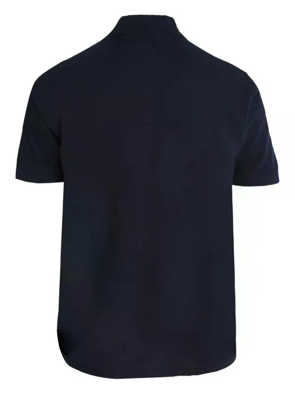 LUIGI BORRELLI Piquet-cotton Polo Shirt - Blue