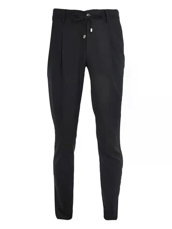 LUIGI BORRELLI Pleated Drawstring Trousers