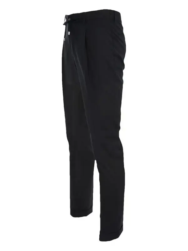 LUIGI BORRELLI Pleated Drawstring Trousers