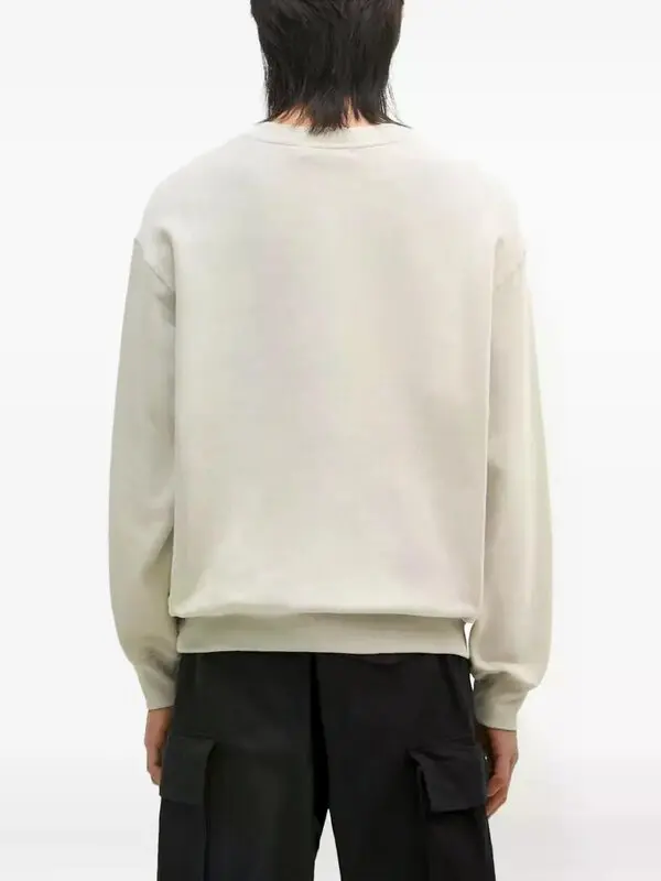 A BATHING APE Logo-embroidered Crew Neck Sweatshirt