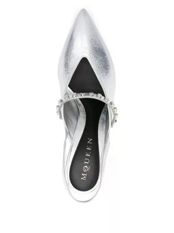 Alexander McQueen 90mm Revel Slingback Studded Pumps