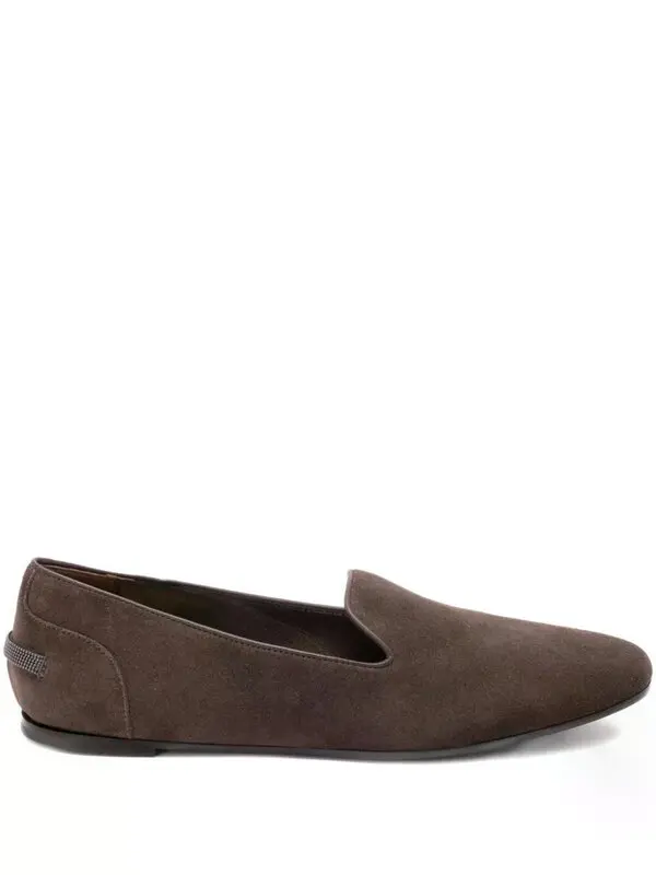 Brunello Cucinelli Suede Loafers - Brown