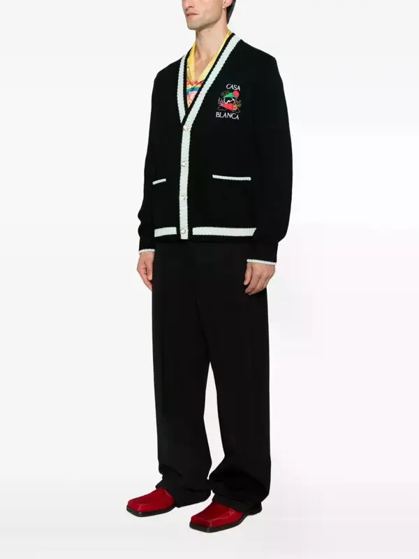 Casablanca Embroidered Cardigan