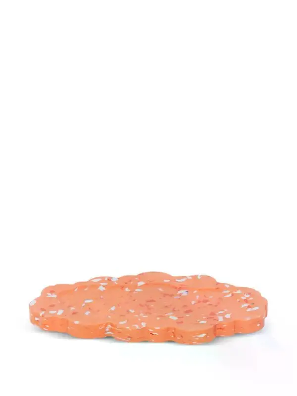SPACE AVAILABLE Speckled-pattern Desk Tray - Orange