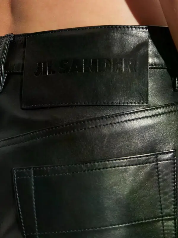 JIL SANDER Leather Trousers