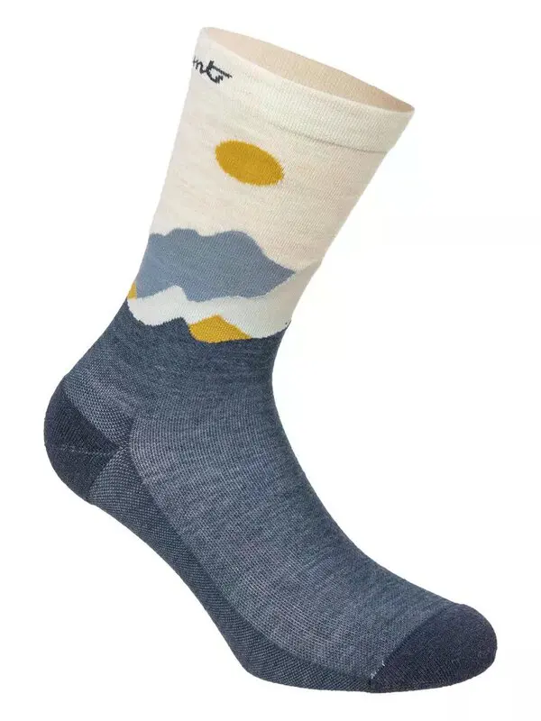 LAMUNT Patterned Ankle-length Socks - Blue