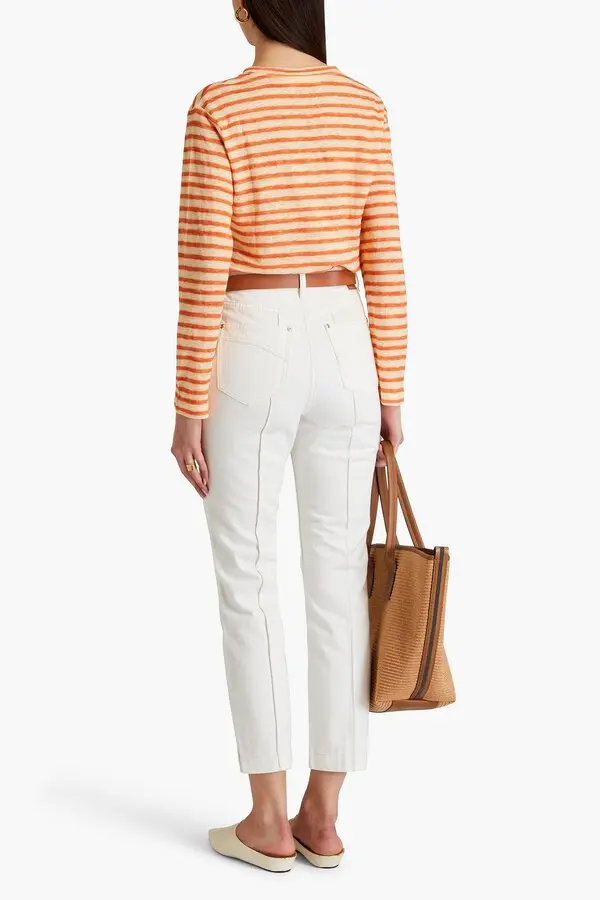 Zimmermann Striped Linen-jersey Top