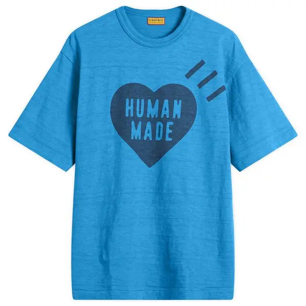 HUMAN MADE Garment Dyed Heart T-shirt - Blue