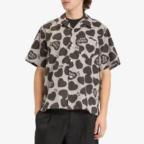 HUMAN MADE Heart Vacation Shirt - Grey