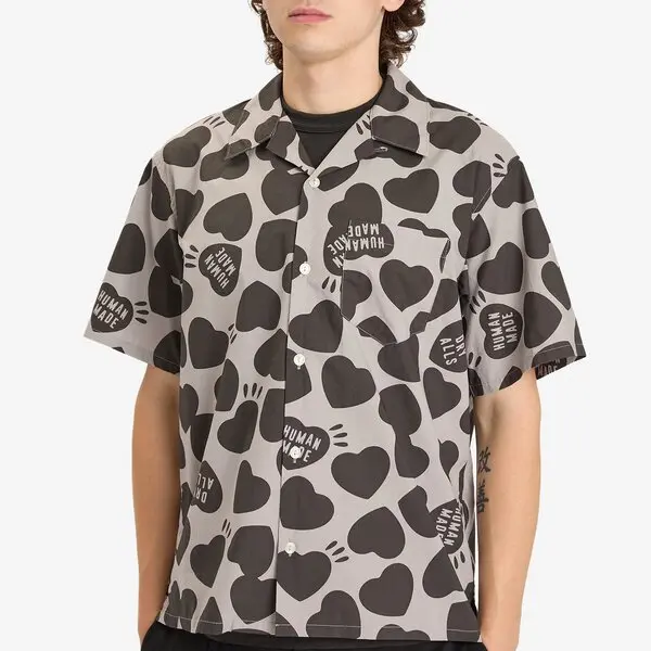 HUMAN MADE Heart Vacation Shirt - Grey