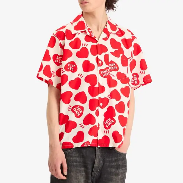 HUMAN MADE Heart Vacation Shirt - White