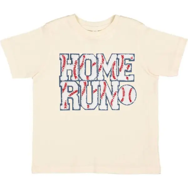 SWEET WINK Home Run Patch Short Sleeve T-shirt - Natural