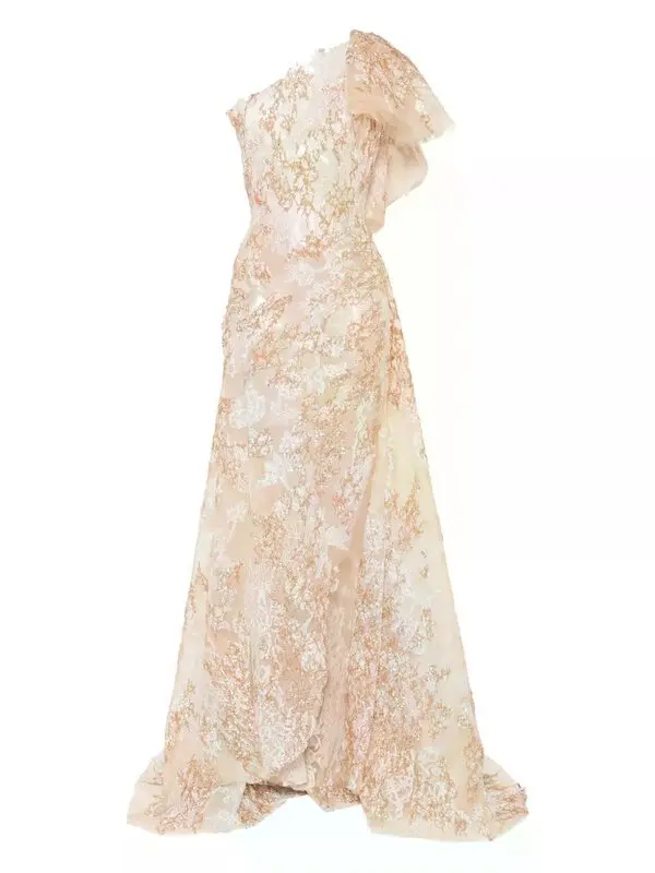 SAIID KOBEISY Embroidered Maxi Dress