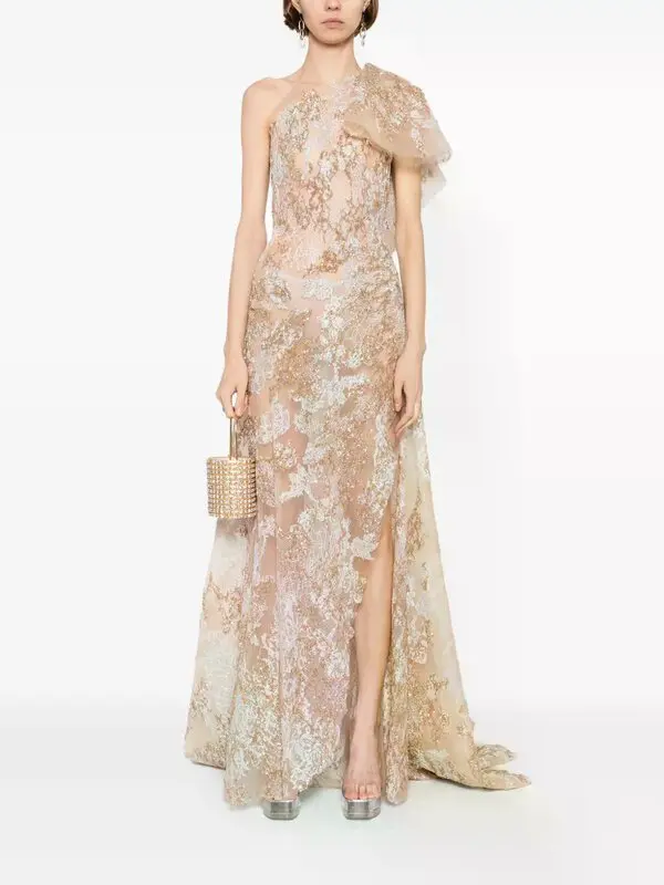 SAIID KOBEISY Embroidered Maxi Dress