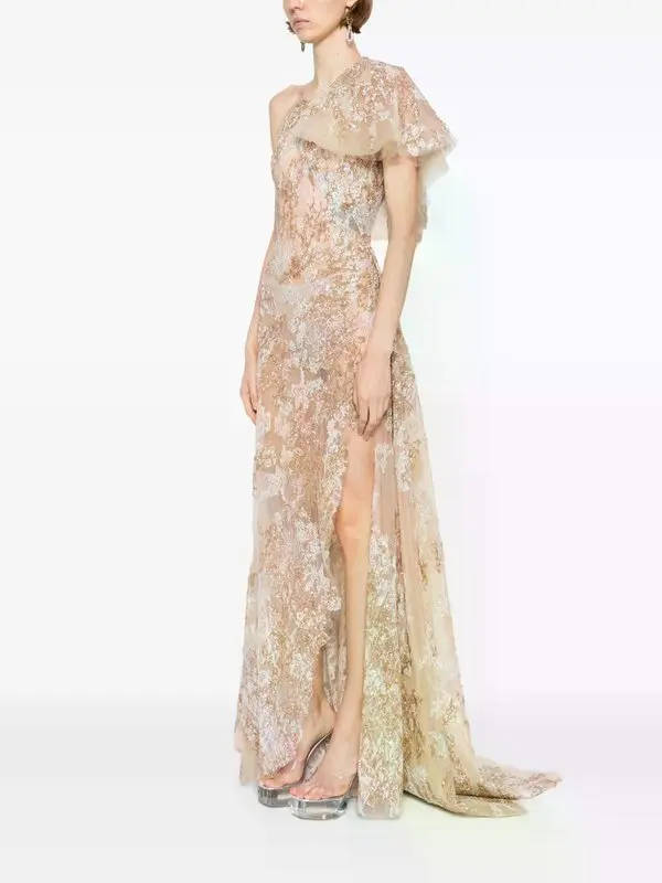 SAIID KOBEISY Embroidered Maxi Dress