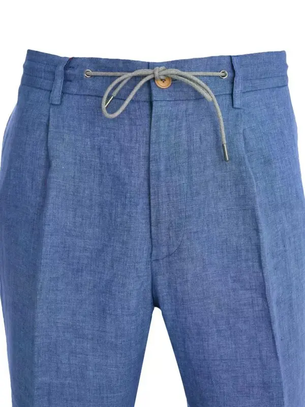 Luciano Barbera Pleated Drawstring Trousers