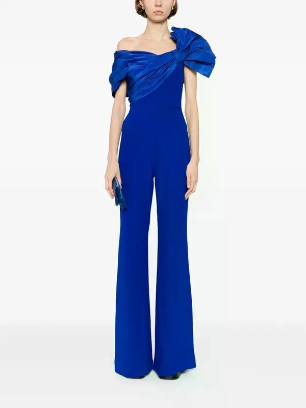SAIID KOBEISY Draped Bow Jumpsuit