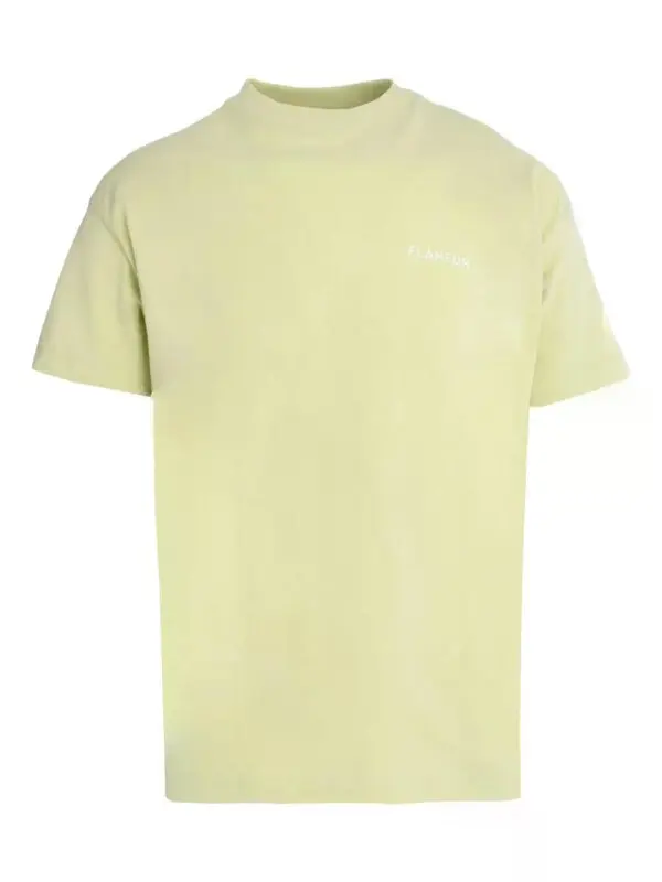 FLANEUR Logo Cotton T-shirt - Yellow