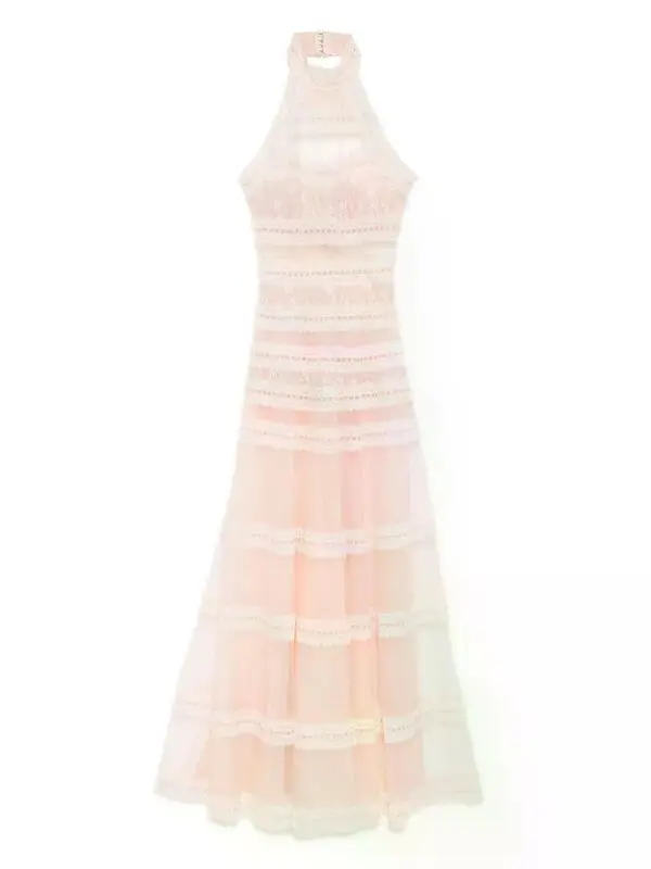 SAIID KOBEISY Lace Sleeveless Dress - Pink