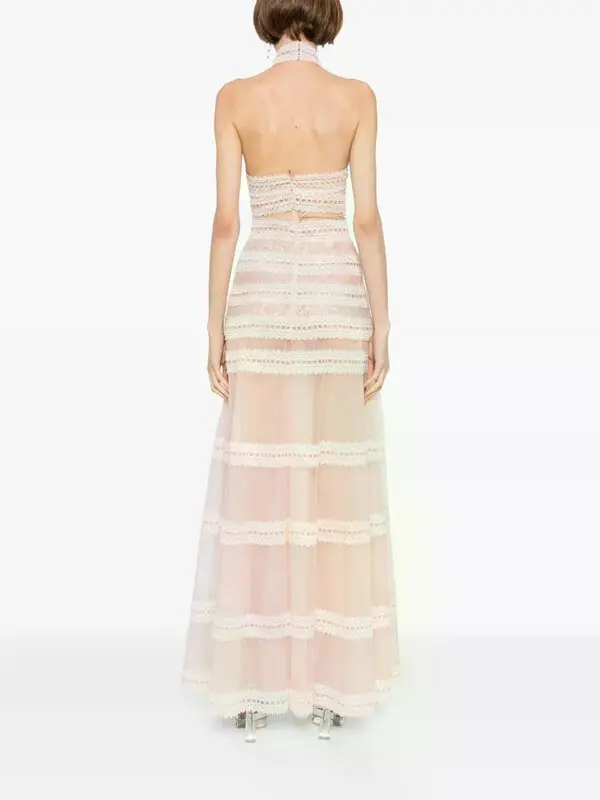SAIID KOBEISY Lace Sleeveless Dress - Pink